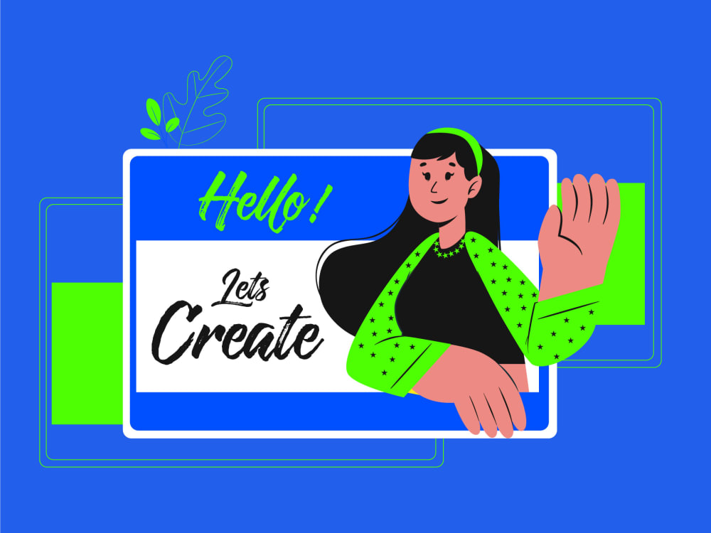 Flat 2D Illustrations for your Website, App or Landing Page | Upwork