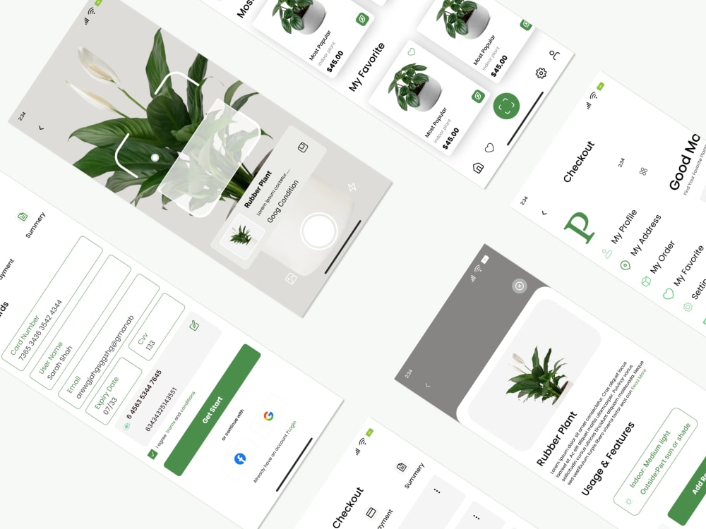 Plant Shop App UI | Upwork