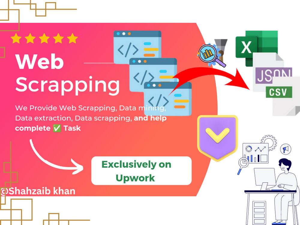 Web scraping, Data Mining, Data Scraping, Crawler, Web scraper, Data entry | Upwork