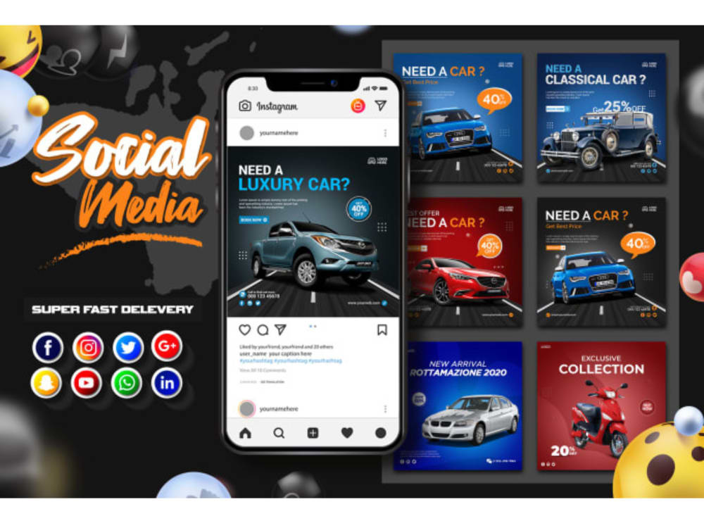 A unique eye-catching Social Media Post, Banner, Ads, story, Cover ...