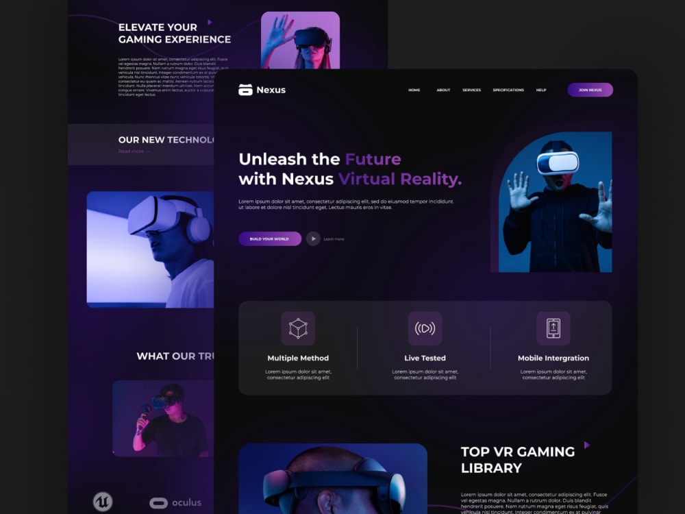 Professional UI/ UX landing page design | Upwork