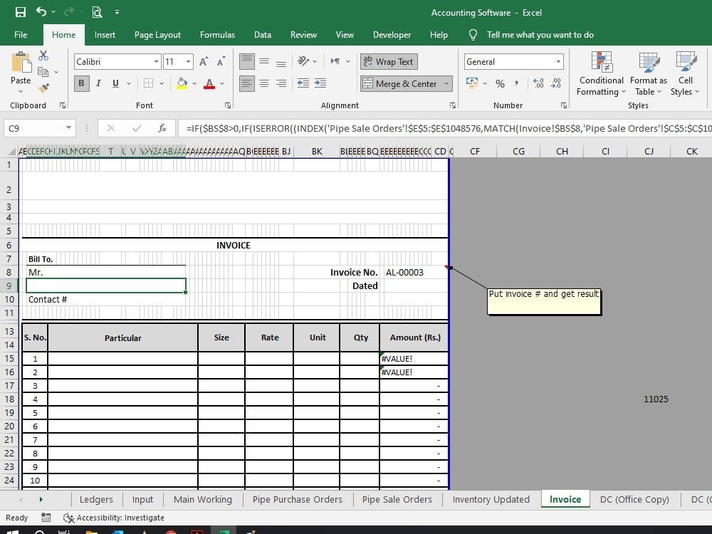 A fantastic complete accounting software on excel. | Upwork