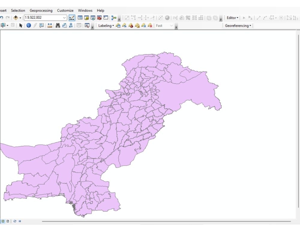 A georeference of any old map and create a new map according to your ...