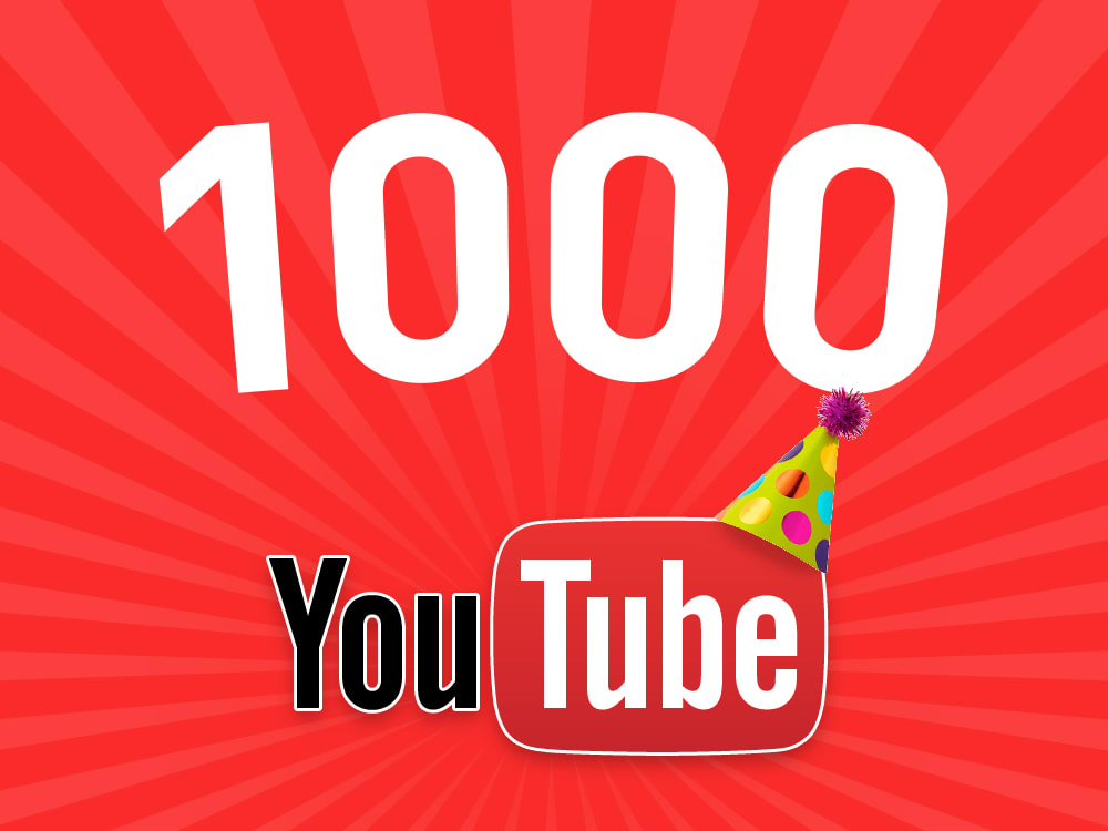 YouTube 1000 subscribers, organic and nondrop. | Upwork