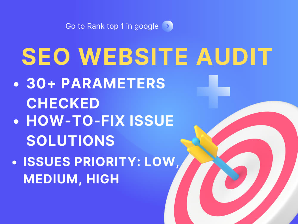 Comprehensive Expert Technical SEO Audit and How-To-Fix Items | Upwork
