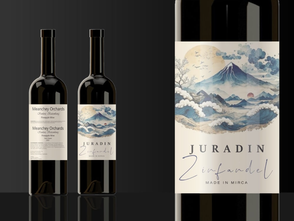 Creative and print ready wine labels | Upwork