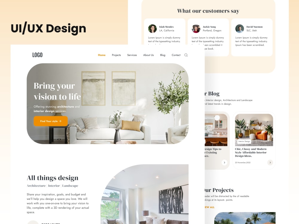 An intuitive website or mobile UI UX design | Upwork