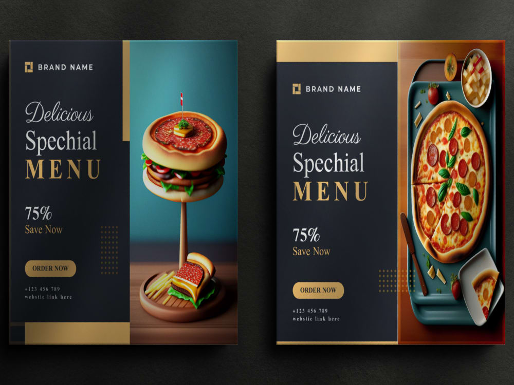 Get professional & Creative Poster Design for Your Restaurant | Upwork