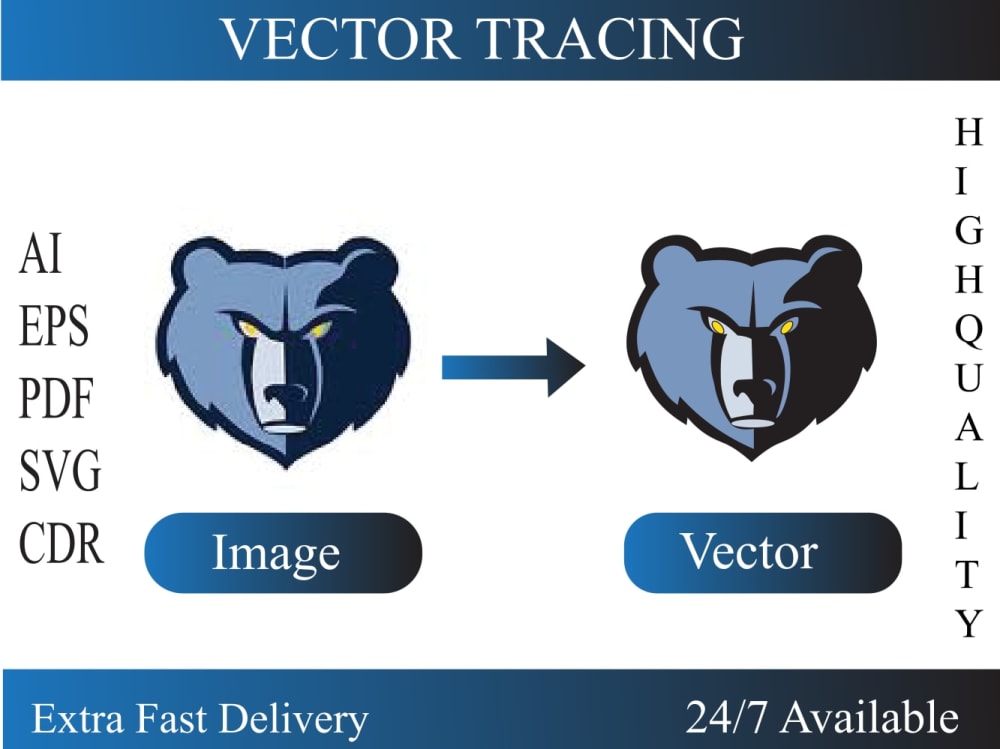 A perfectly traced logo or image in vector | Upwork