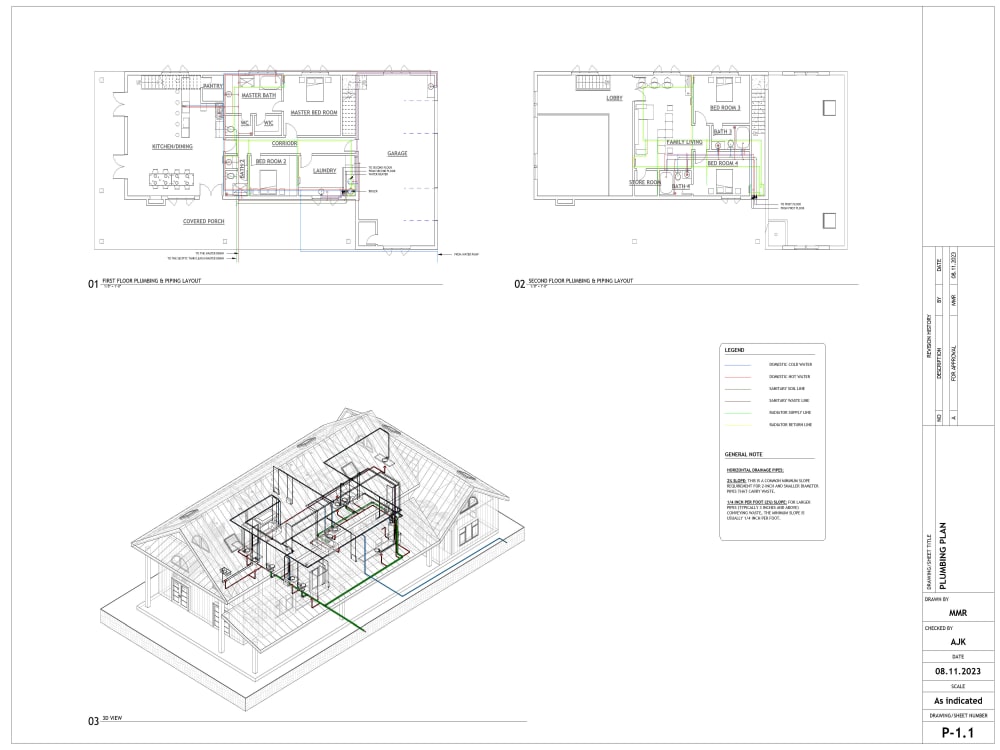 Architectural bim blueprint permit drawings | Upwork