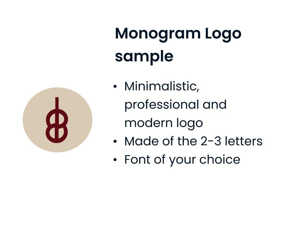 Business card and a monogram logo within 48 hours | Upwork
