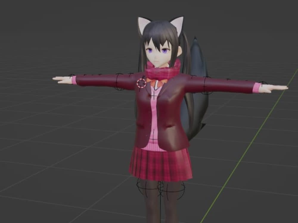 Custom 3d vrchat avatar, furry avatar, vtuber, 3d model, pc and quest ...