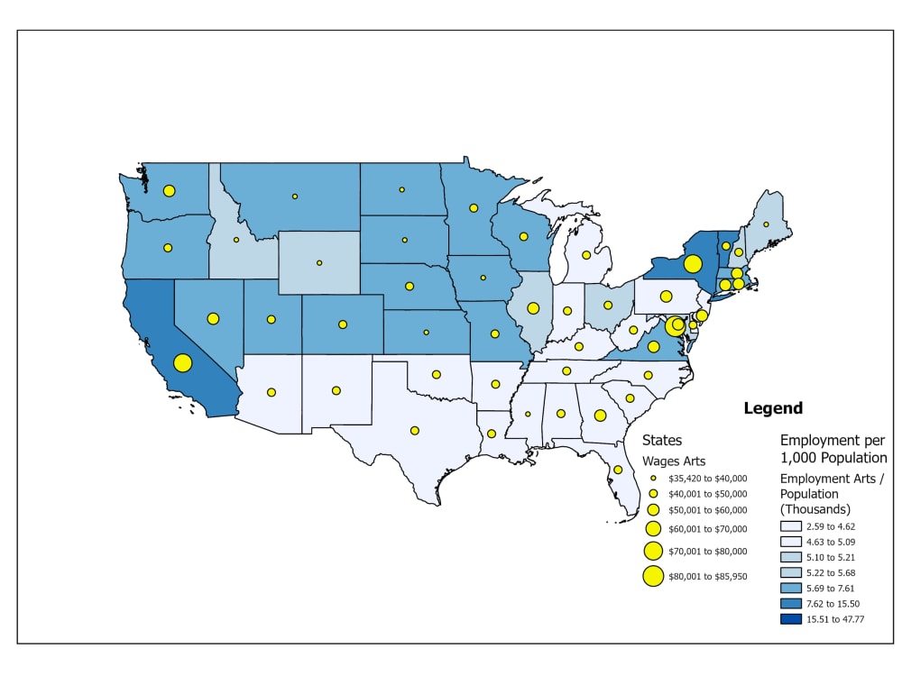 Thematic map and map file | Upwork
