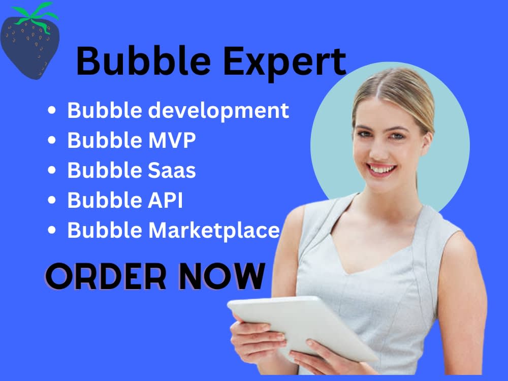 Bubble MVP app, responsive bubble website design, API Integration, chatbot | Upwork