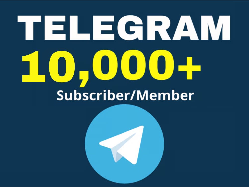 10,000+ Telegram members for your channel, group | Viral Telegram ...