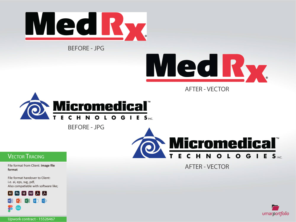 High-quality VECTOR files after manual tracing from the Image file ...