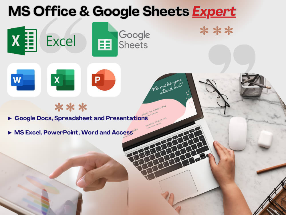 Google and Excel sheet Data Entry, Cleaning and Formatting service | Upwork