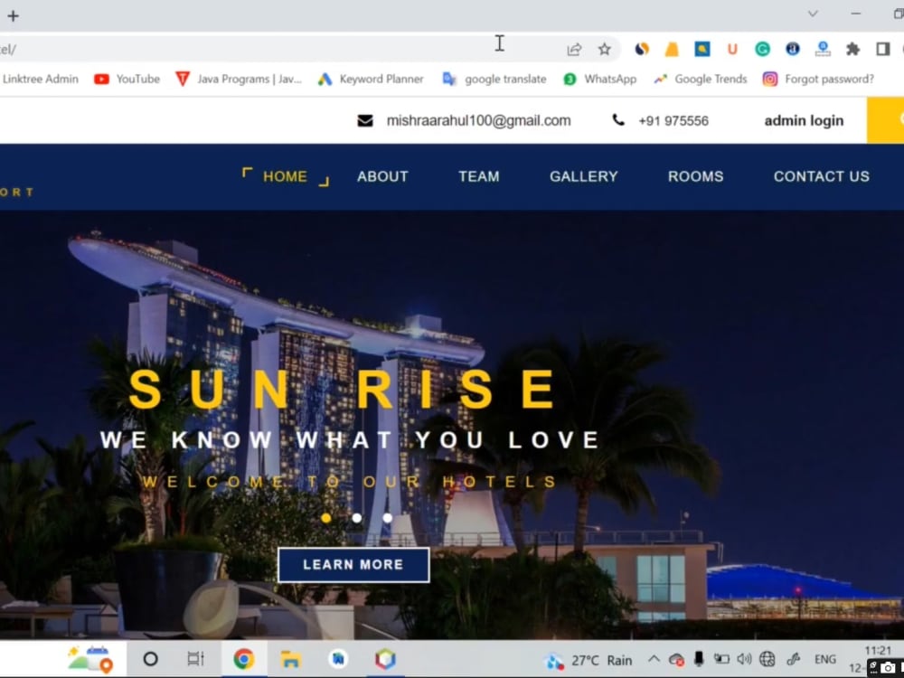 Hotel management system project in java web application | Upwork