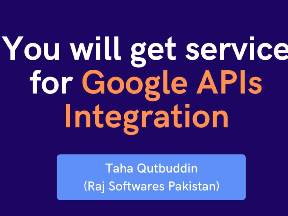 Custom integration for any Google Cloud APIs in any system. | Upwork
