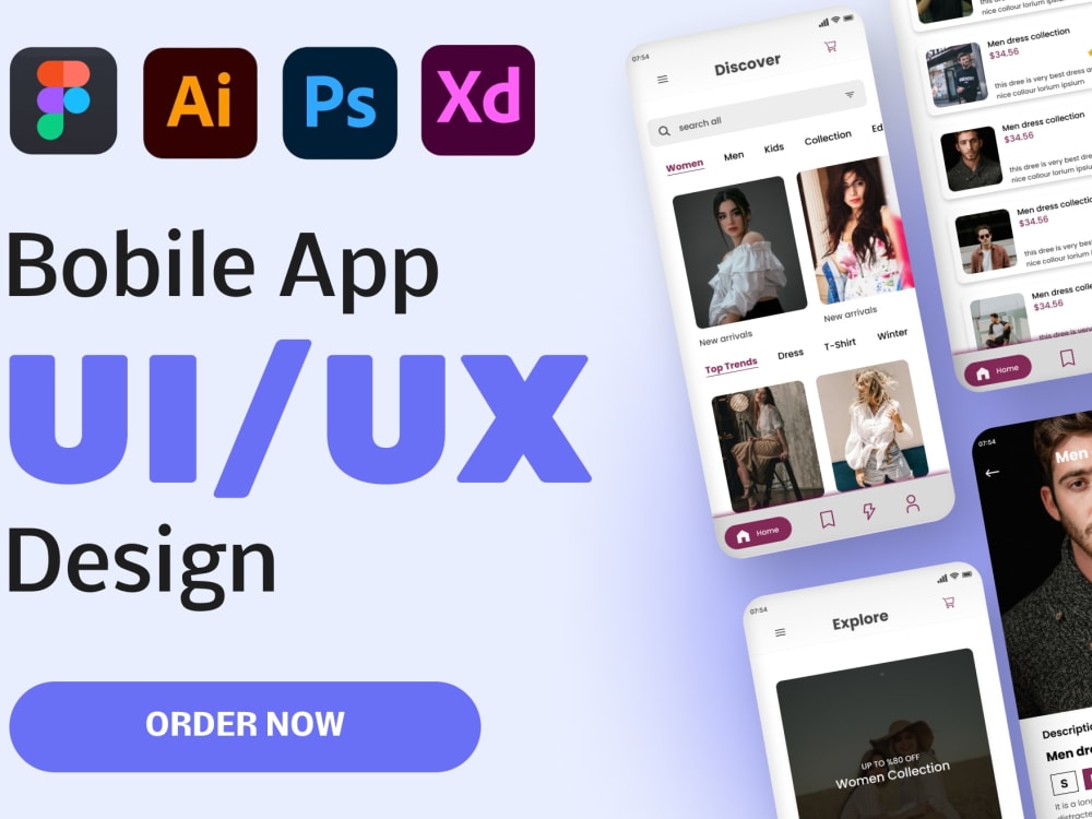 Mobile app UI design | Upwork