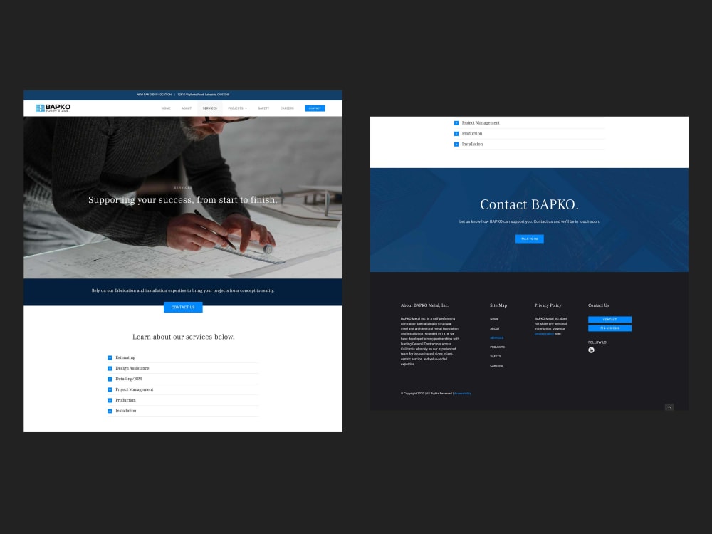 A 5 page website design. It will include copy and stock photos for $5k ...