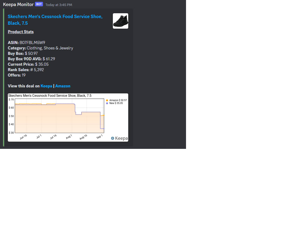 Amazon Lead Analyzer- Keepa API-Powered Discord Bot for profitable Product | Upwork