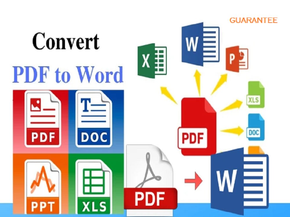 All type of Data Entry, PDF document to MS word/Excel Format | Upwork