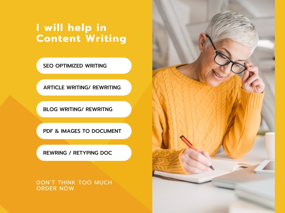 Seo copywriting retyping images, PDF to Ms documents | Upwork