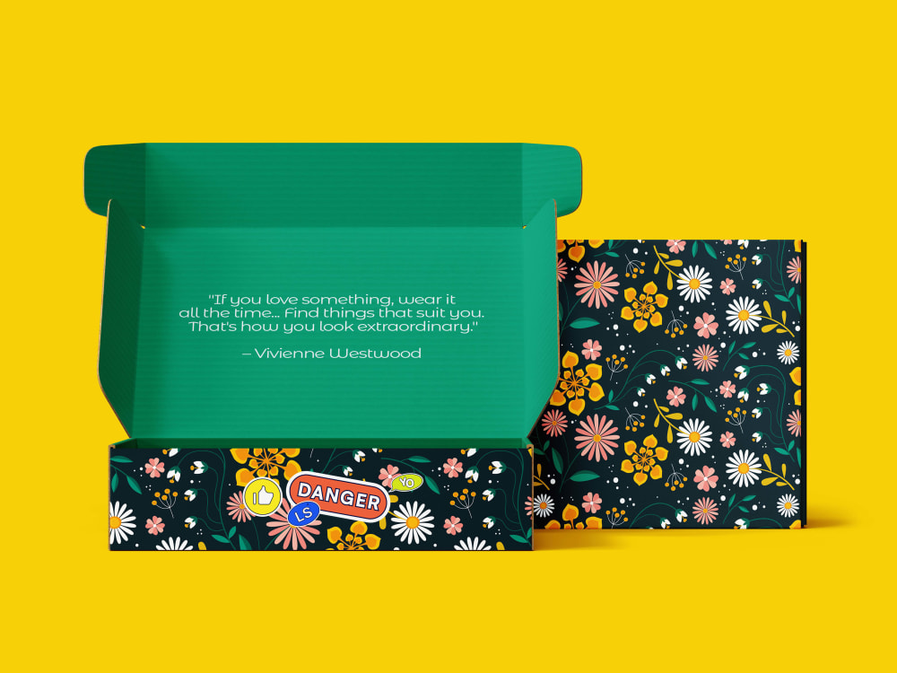 Mailer box and subscription box packaging design with a mockup | Upwork