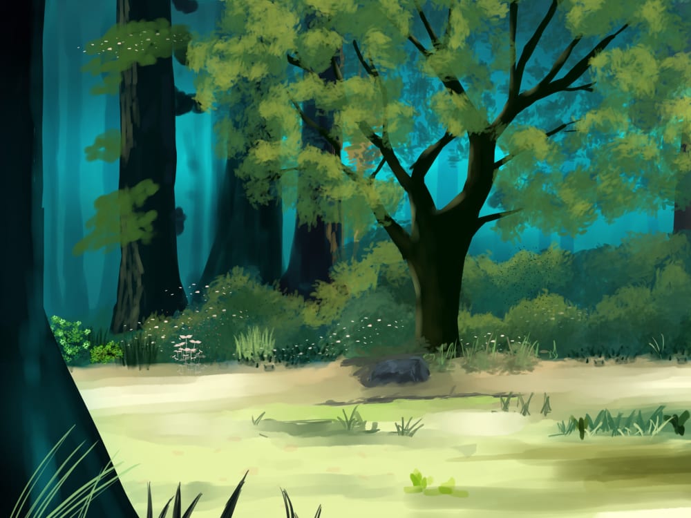 Illustrated Chibi Gibli backgrounds | Upwork