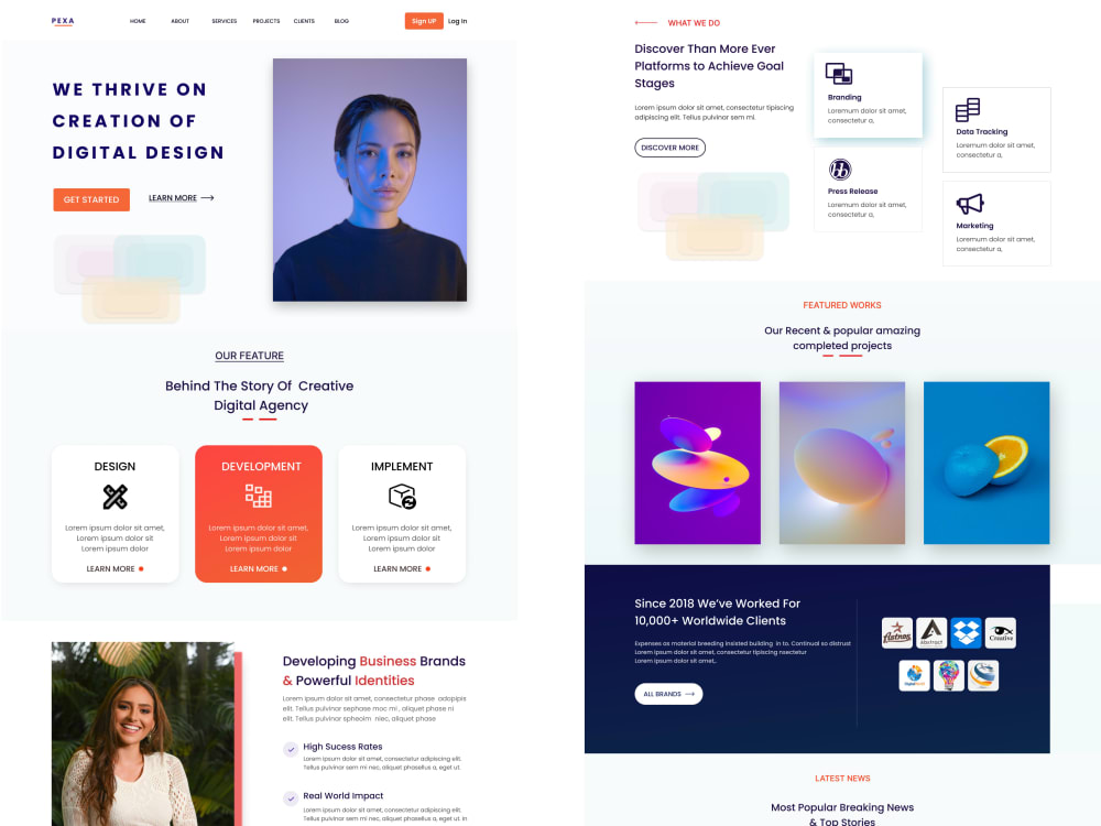 A professional landing page design that converts | Upwork