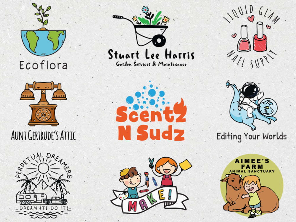 Best hand-drawn logo designs | Upwork