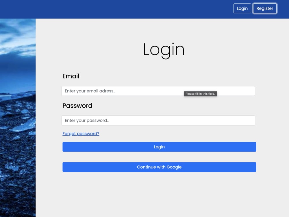Frontend Project Developed by React | Upwork