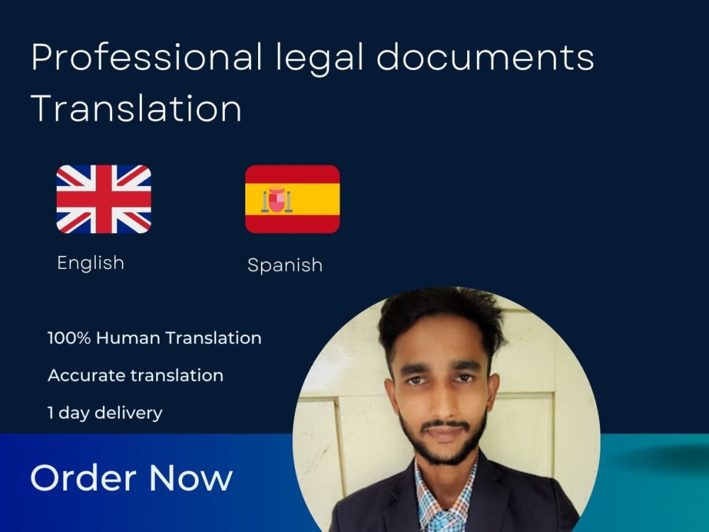 Translator All your legal documents from English to Spanish | Upwork