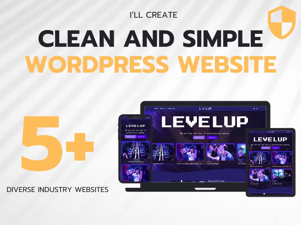 A modern and mobile friendly WordPress website design | Upwork