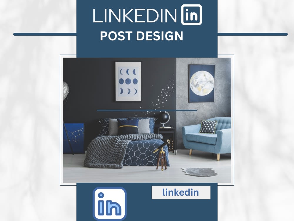 Customize Designs of LinkedIn posts and Bbanners | Upwork