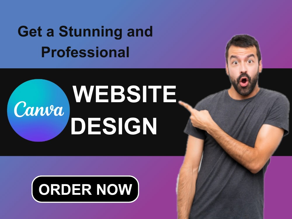 A stunning, professional canva website design, canva website template ...