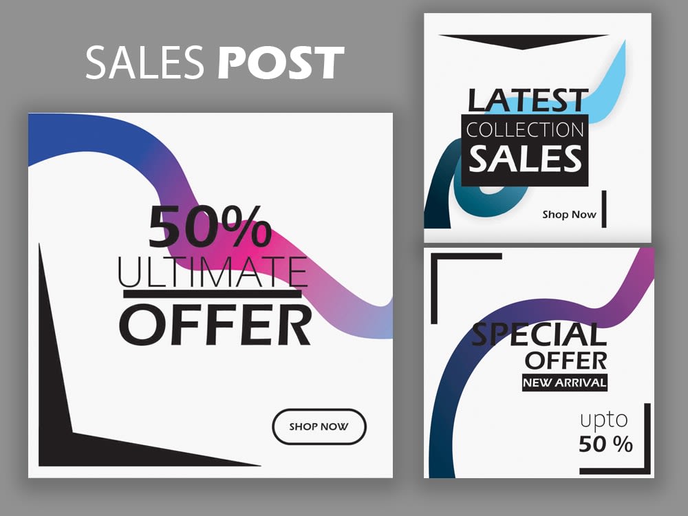 Amazing social media sales posts for facebook, instagram, LinkedIn ...