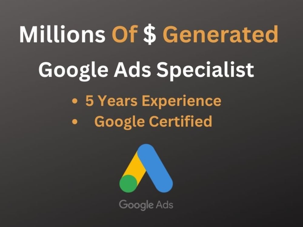 Certified Google Ads Specialist, Google PPC Ads Manager, Google Adwords ...