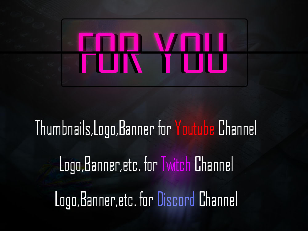 Professional Thumbnails, Logos, Banners for your Social Media Account ...