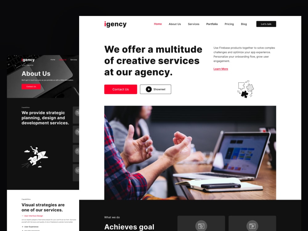 Website and landing Page Design with Top-notch Visuals for Your Company ...