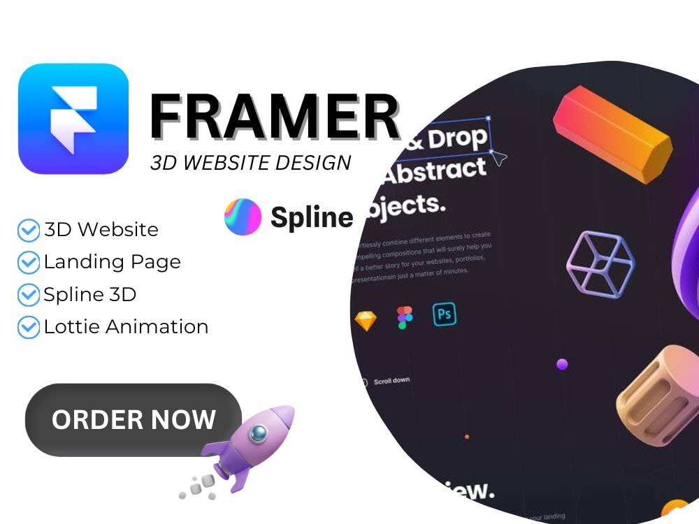 A 3d Framer Website With Spline 3d Animations Framer Web Design Upwork