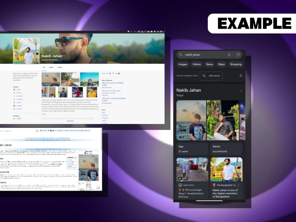 Verified Personal Google Knowledge Panel | Upwork