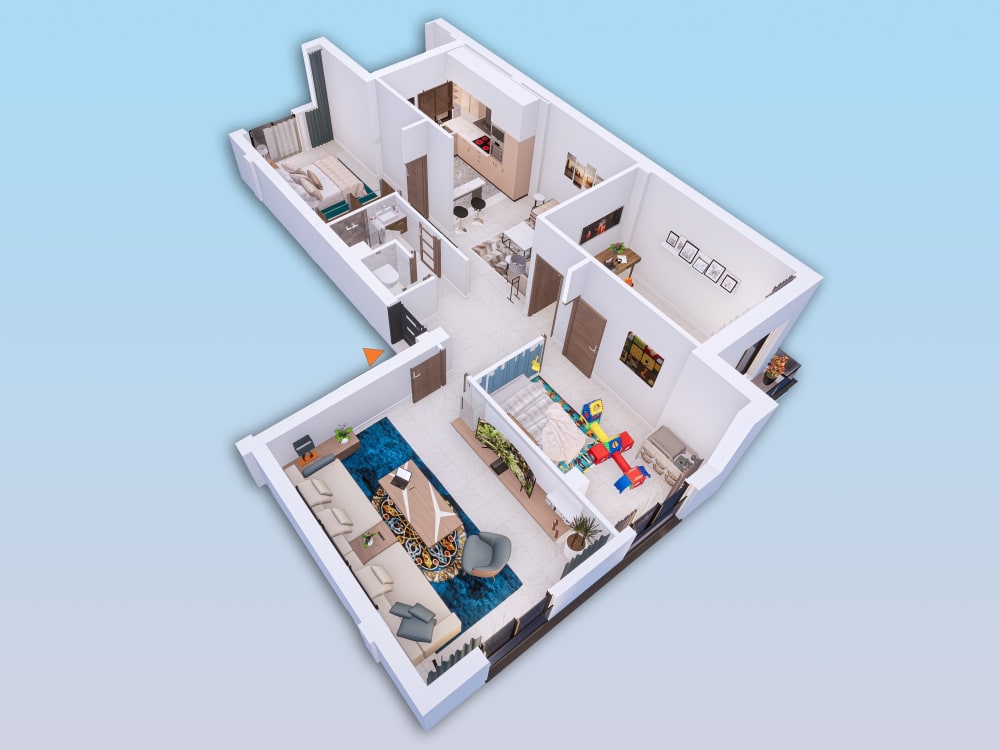 A Realistic 3d Floor Rendering Upwork