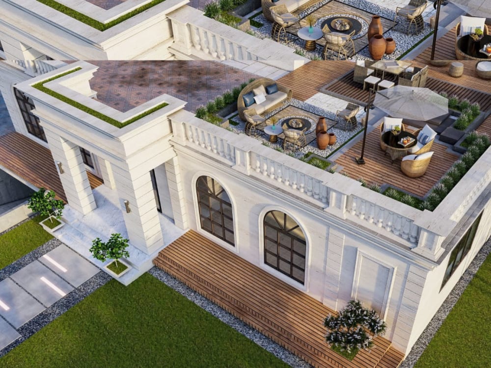 Exterior element 3d model design in photorealistic rendering and CGI | Upwork