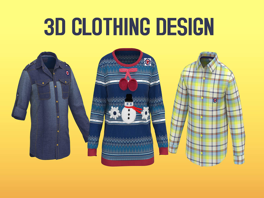 3D Clothing design, 3D garment fitting & sampling with Sewing pattern ...