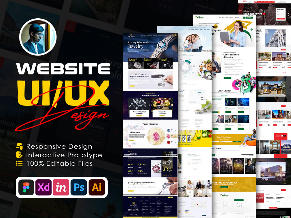 UI UX design of website landing page website design | Upwork