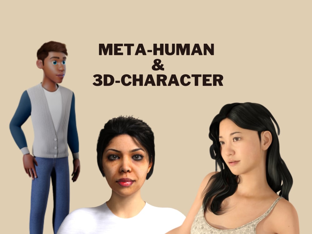 Meta-human | 3D Character | Avatar | Upwork