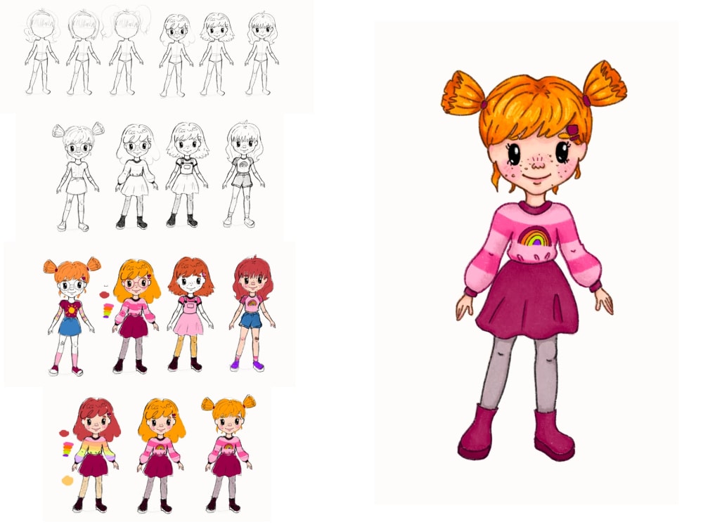 Cute and kawaii digitally illustrated character design/s | Upwork