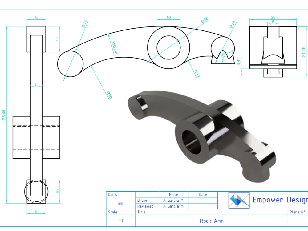3D Model, 2D drawing and a realistic render for manufacturing | Upwork